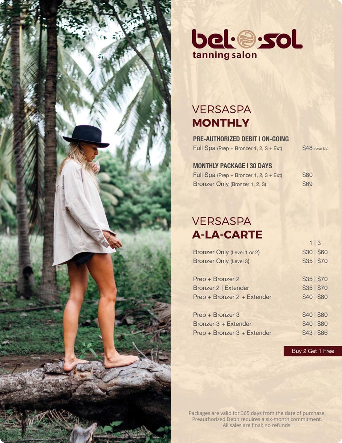 Spray Tanning Page | Bel-O-Sol Tanning Salon
